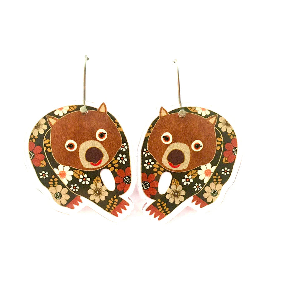 Wombat Earrings – Perth Zoo Shop