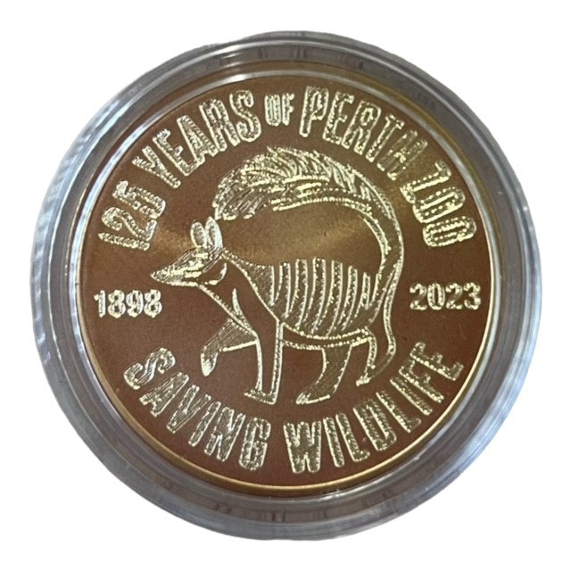 Gold-plated Commemorative Medallion – Perth Zoo Shop