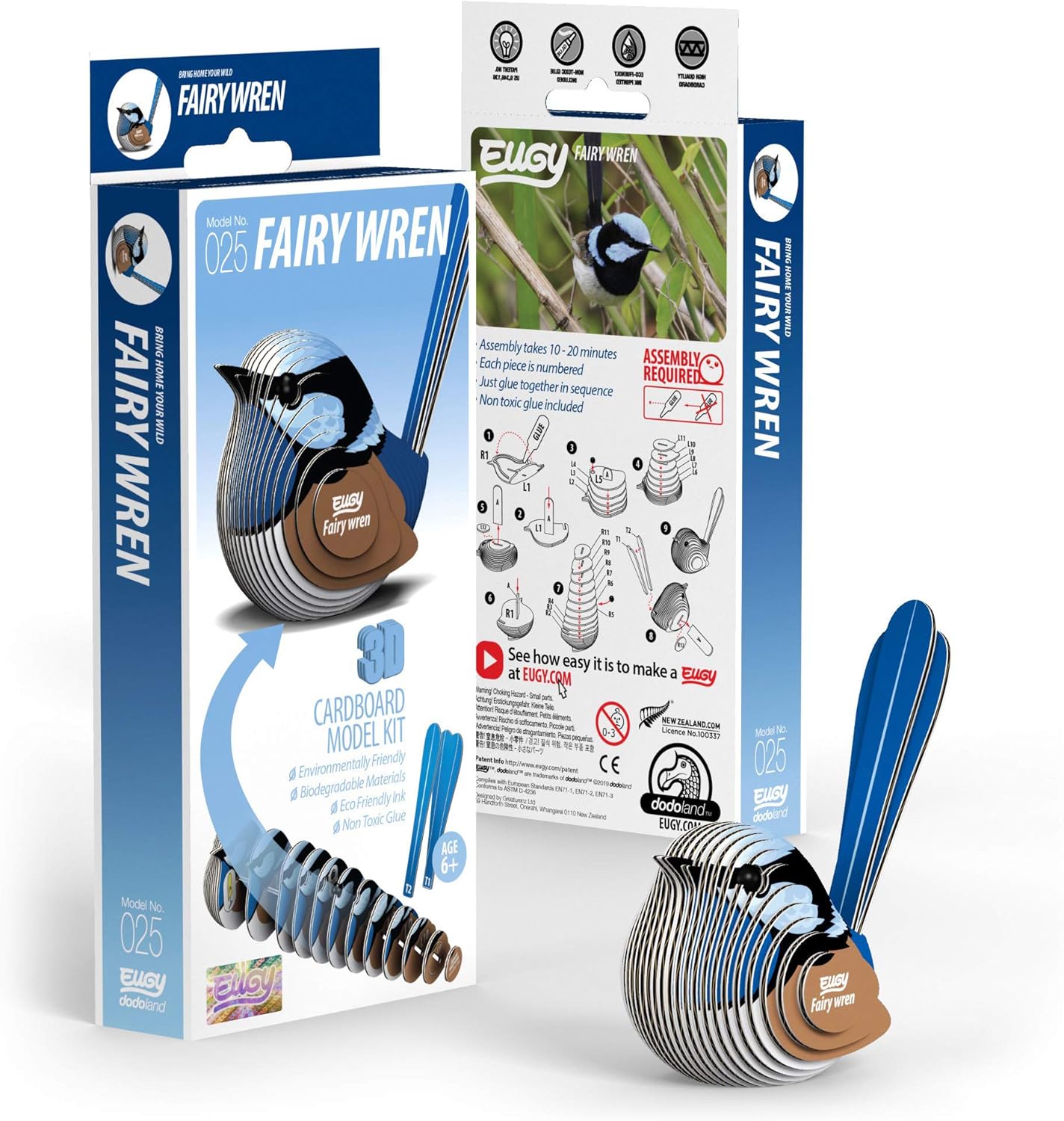 Eugy Fairy Wren 3D Model – Perth Zoo Shop