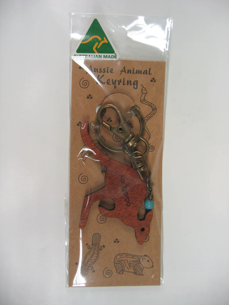 Wooden Keyring Kangaroo - Australian Made – Perth Zoo Shop
