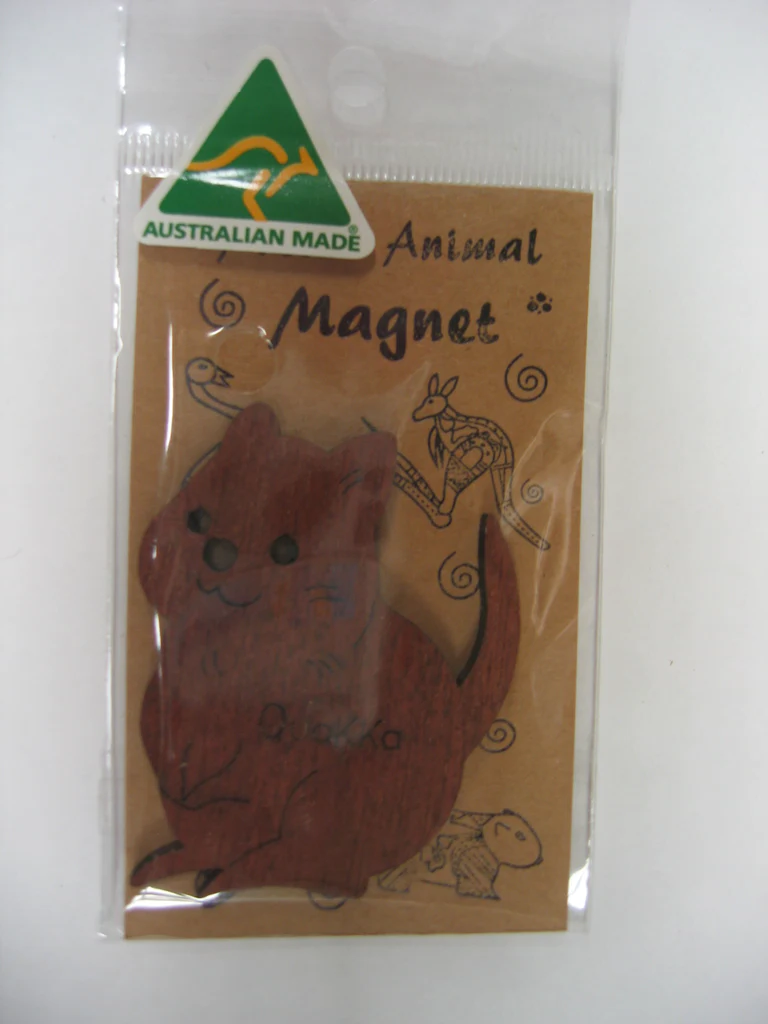 Wooden magnet Quokka - Australian Made – Perth Zoo Shop