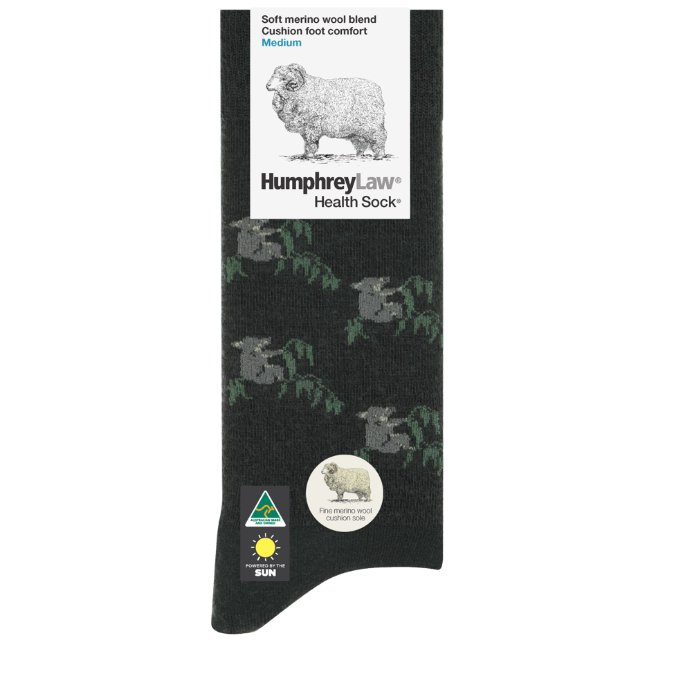 Merino Wool Socks Koala Design - Australian Made – Perth Zoo Shop
