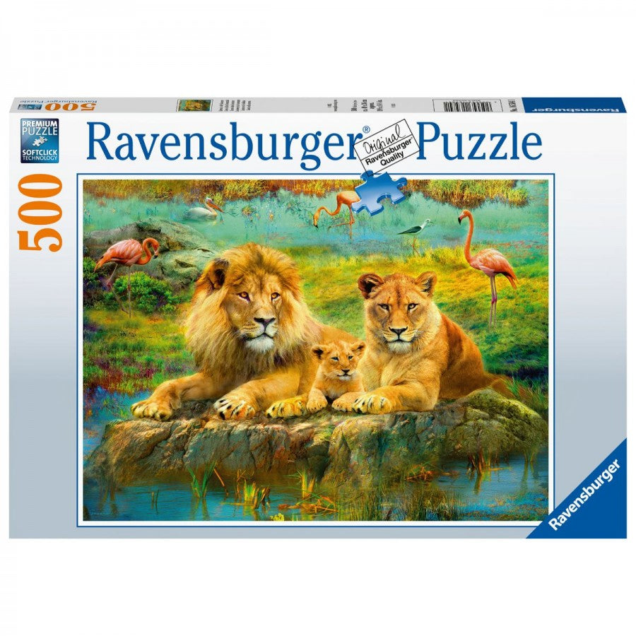 Lion Family 500 Piece Puzzle – Perth Zoo Shop